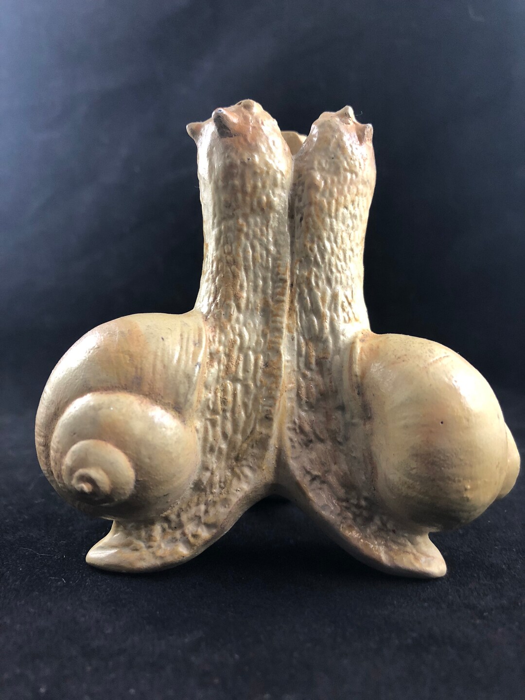 Rare Pierrefonds Pottery 3 Snails Bud Vase Early 1900s France Art ...