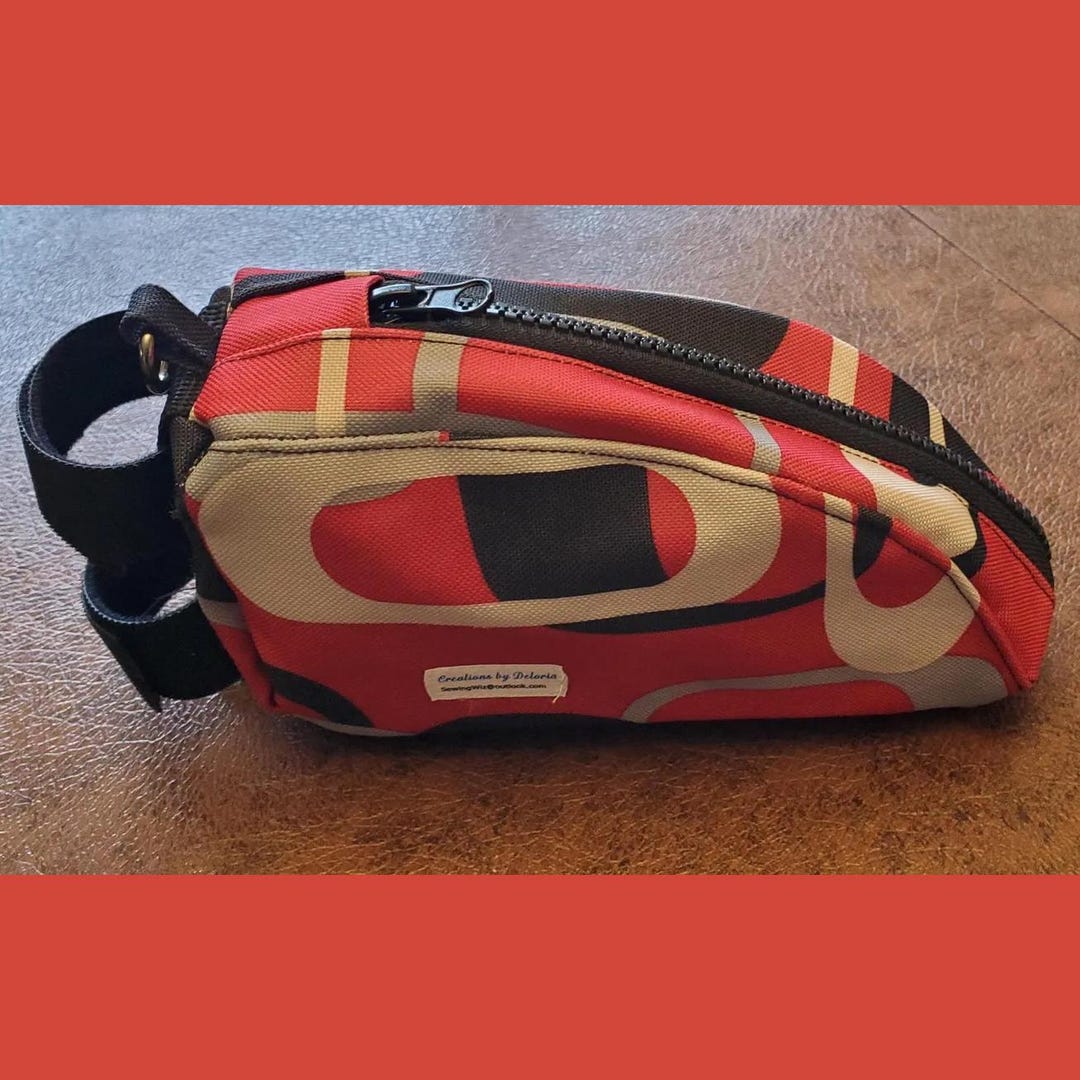 Small Top-tube Bike Bag - Custom Made - Compact - Great for Snacks, Etc ...
