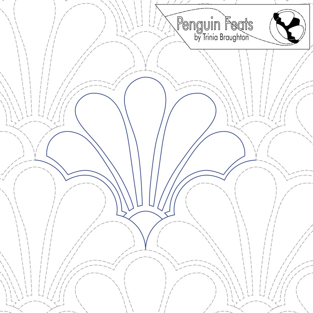 PEARL E2E Quilt Pattern: Clamshell Longarm Pattern (digital Quilting ...