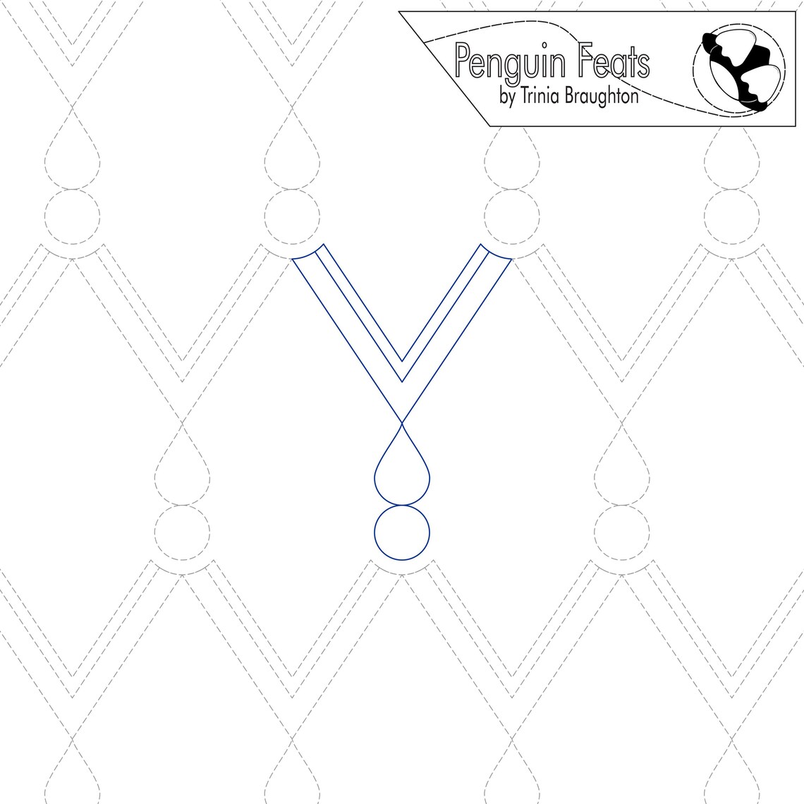 PENDANT – Seamless Diamond & Bead Digital Quilting Pantograph for ...