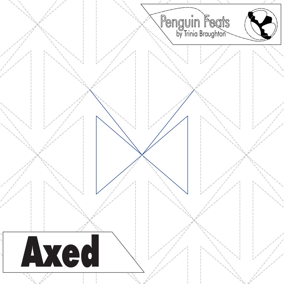 AXED Digital Quilting Pantograph: Modern Texture Longarm E2E Quilt ...