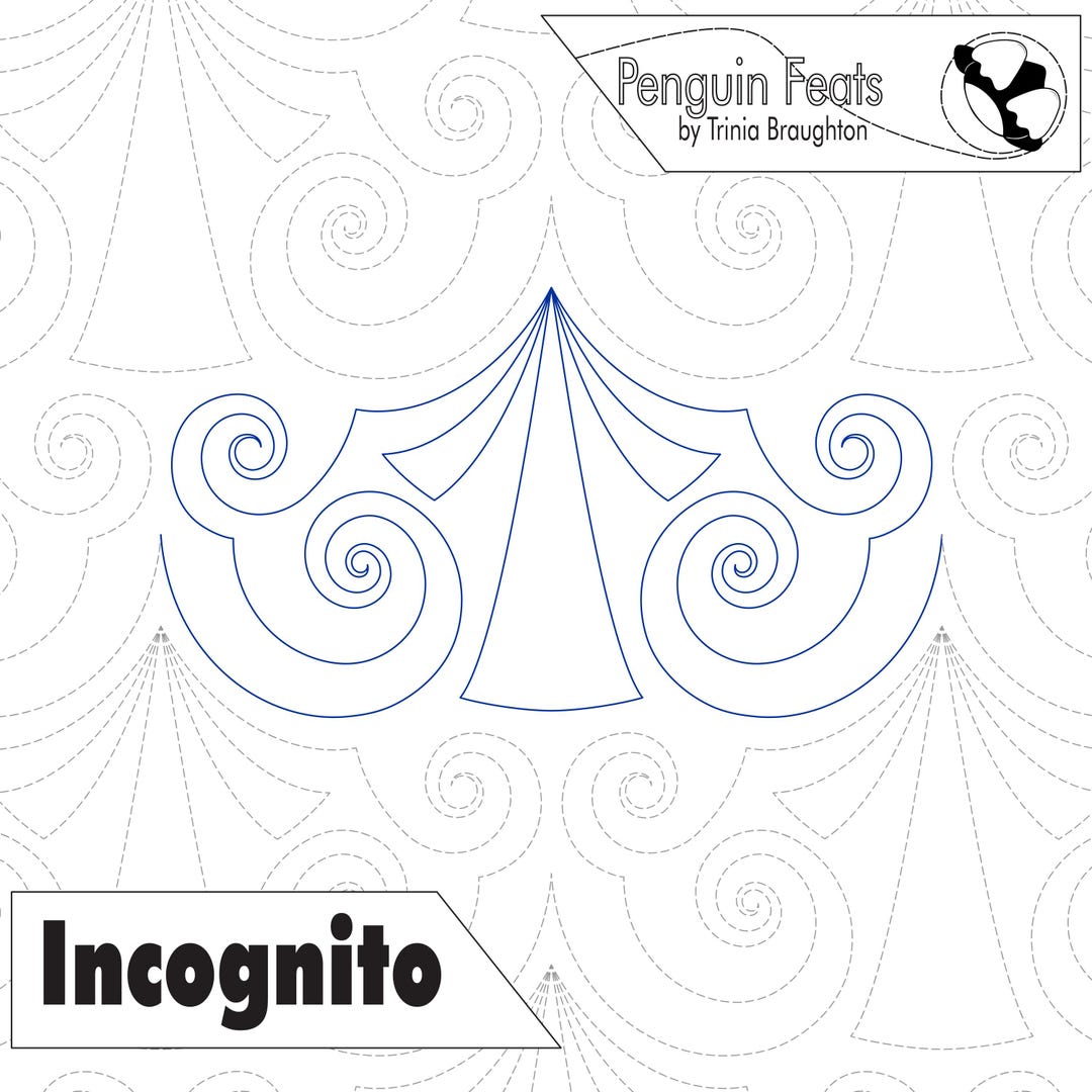 INCOGNITO Digital Quilting Pantograph: Longarm E2E Pattern (instant ...