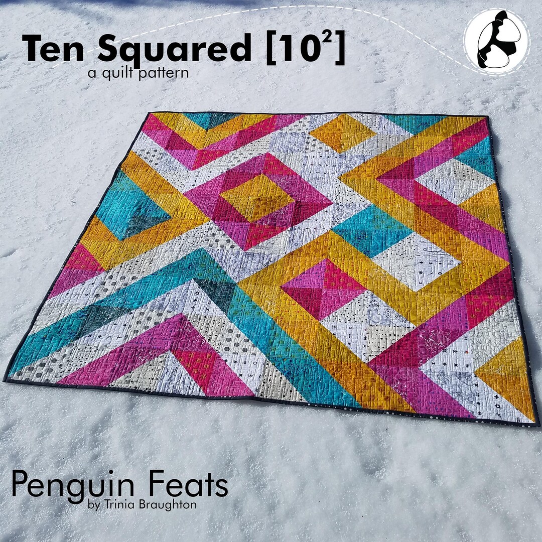 Ten Squared PDF Pattern Modern Quilt Design Instant Download ...