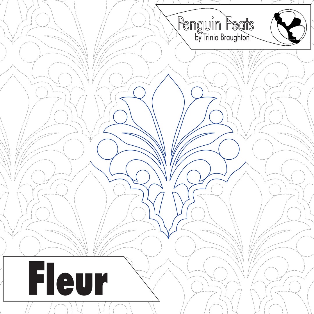 FLEUR Digital Quilting Pantograph | Computerized Longarm Pattern ...