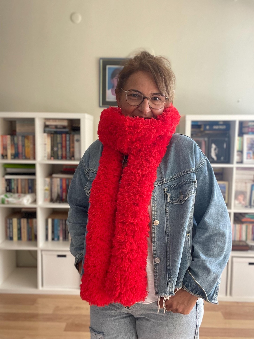 Long Fluffy Scarf to Keep You Warm and Chic This Winter. Perfect ...