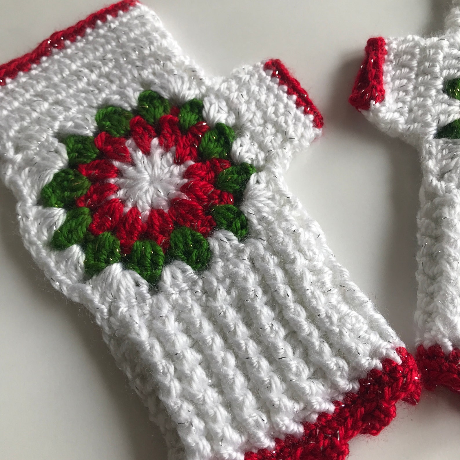 Crochet Fingerless Gloves Women Granny Square Fingerless Glovesgift ...