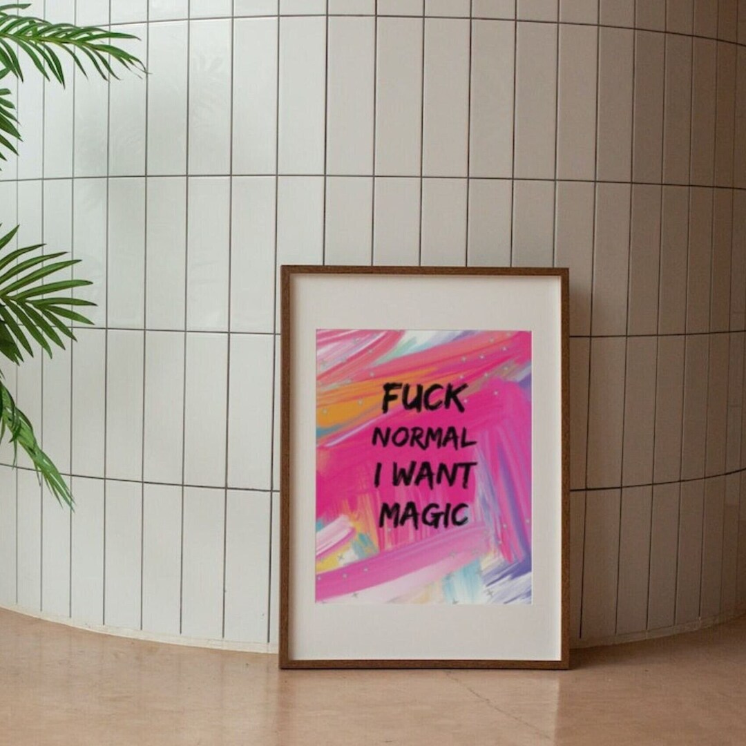 I Want Magic Digital Poster Downloadable Typography Christmas Gift ...