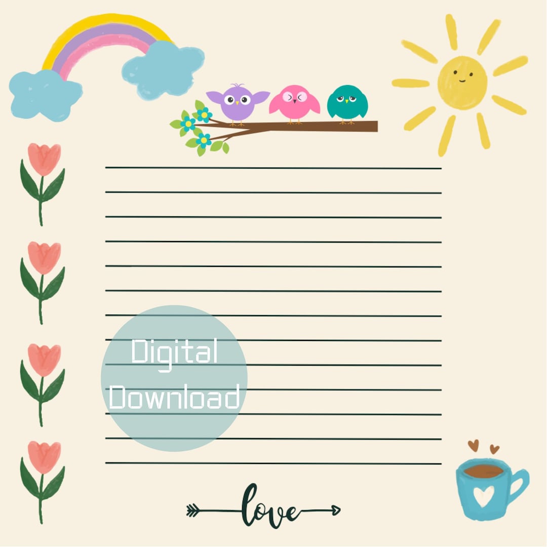 Printable Notepad Memo Pad Printable Square Memo Sheet Square Memo Pads ...