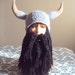 Viking Hat Long Beard Hat Beard Beanie Chemo Hat Cosplay Hat - Etsy