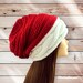Santa Hat Super Slouchy Hat Oversized Beanie Unisex Christmas Hat Baggy ...