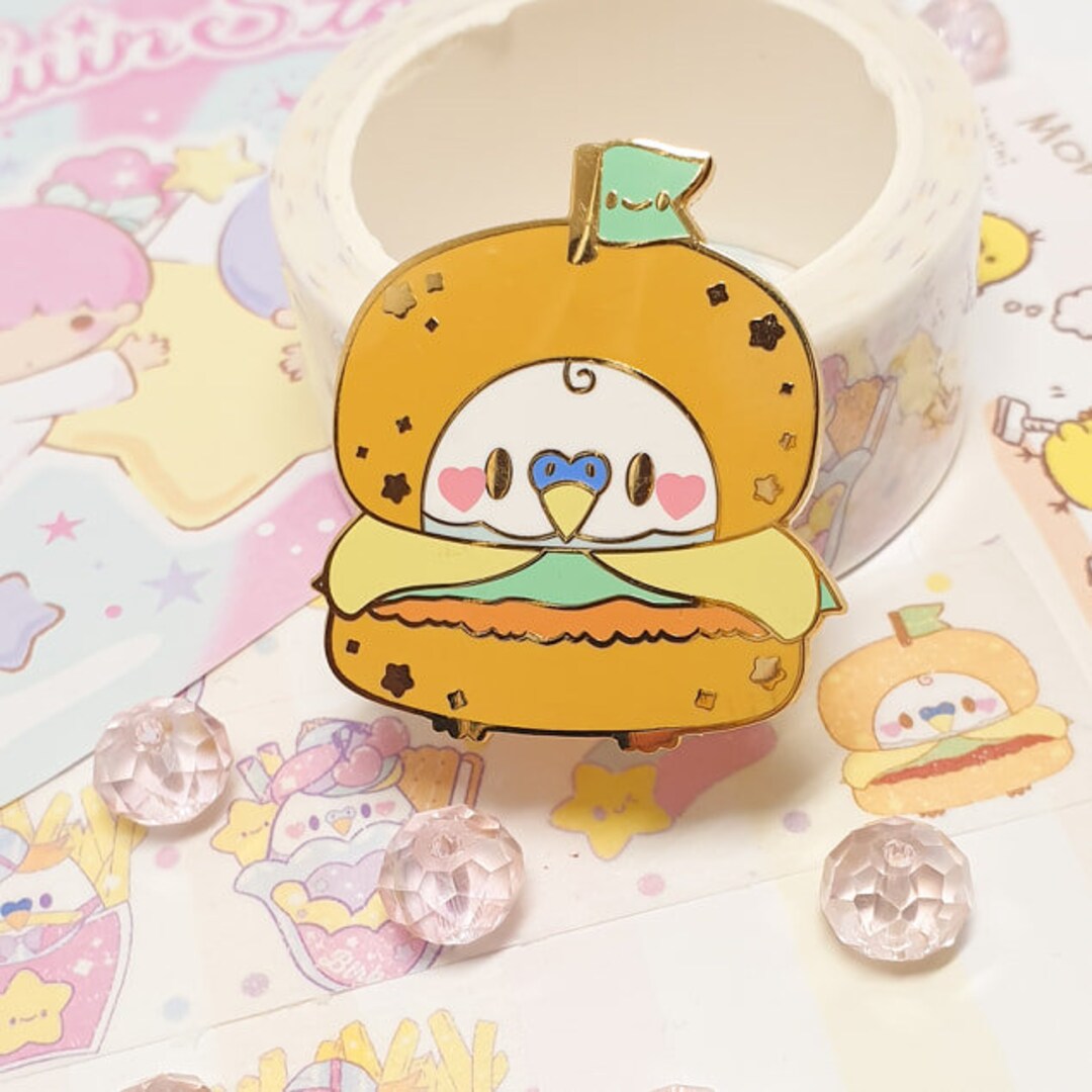 Hamburbger Birb Burger | Pastel Fairy Kei Yume Kawaii Retro 80's Hard ...
