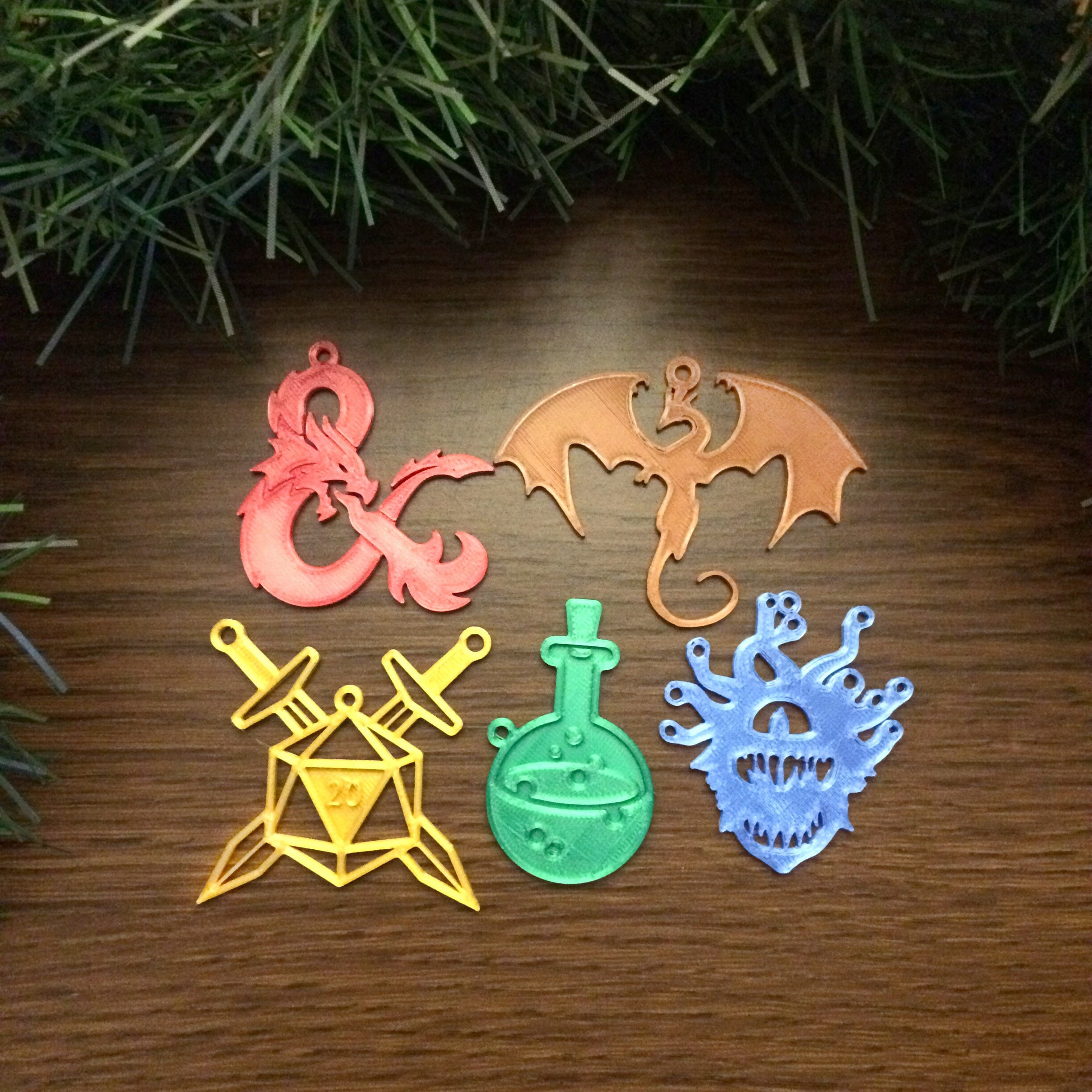 Classic D&D Christmas Ornaments Small Dungeons and Dragons - Etsy UK