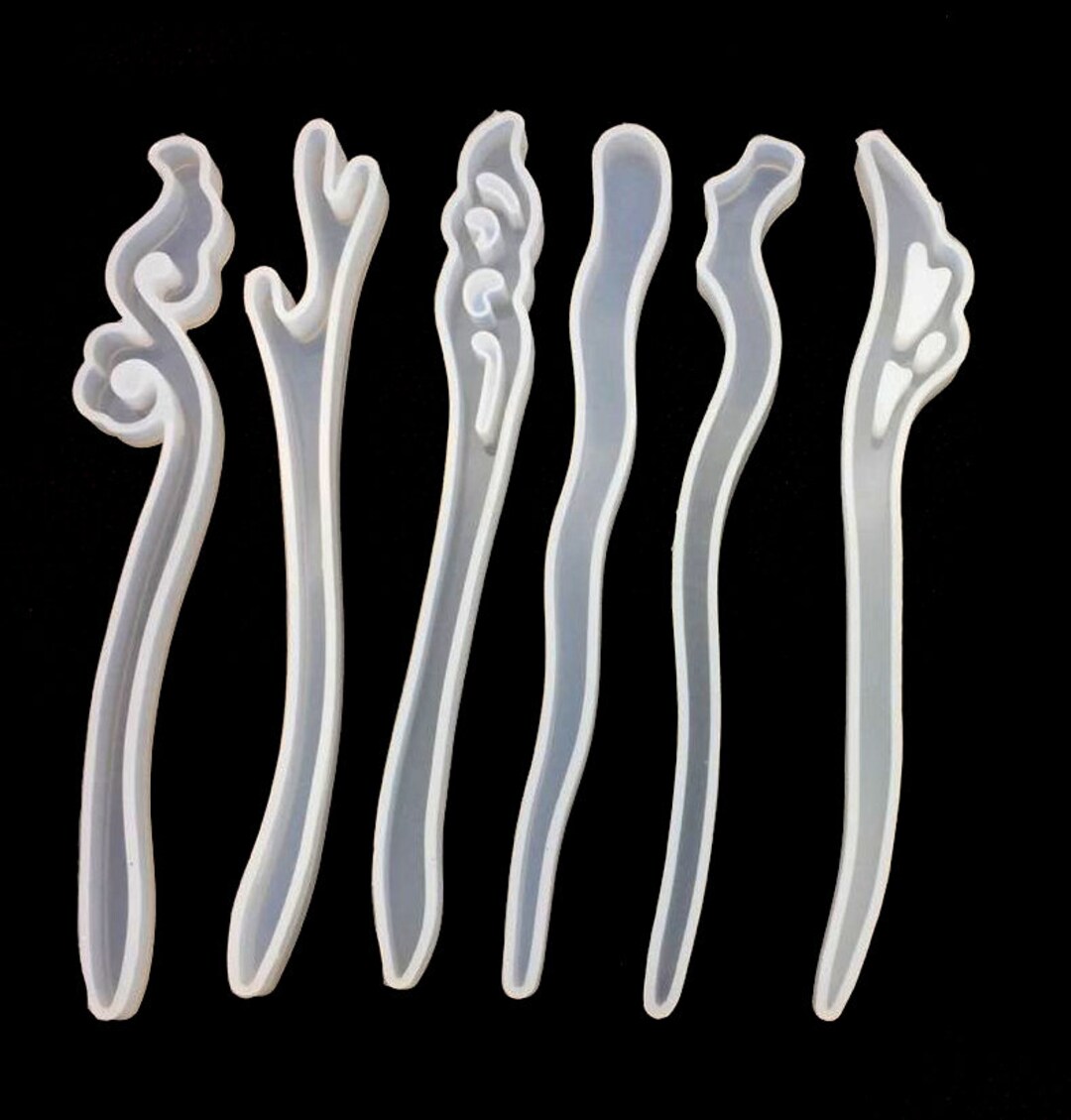 Hair Pin Resin Silicone Mould , Hair Pin Mold , 6 Mould Set - Etsy