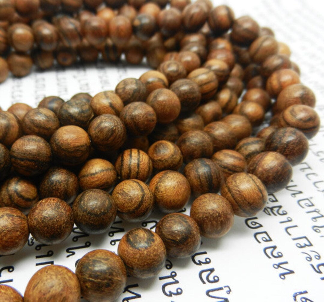 108pc Indian Rosewood Mala Beads, Tibetan Prayer Beads - Etsy