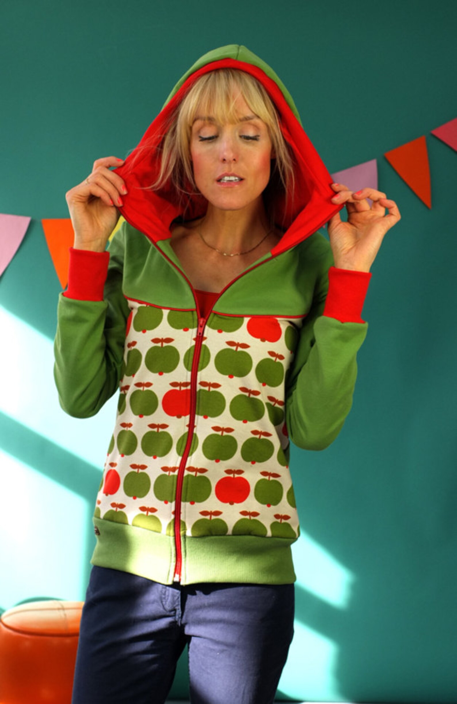 Hooded Jacket apple Green - Etsy