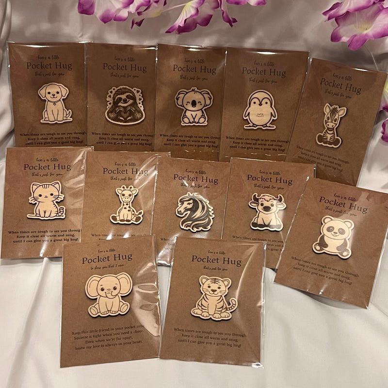 Friend Pocket Hug Animal - Etsy