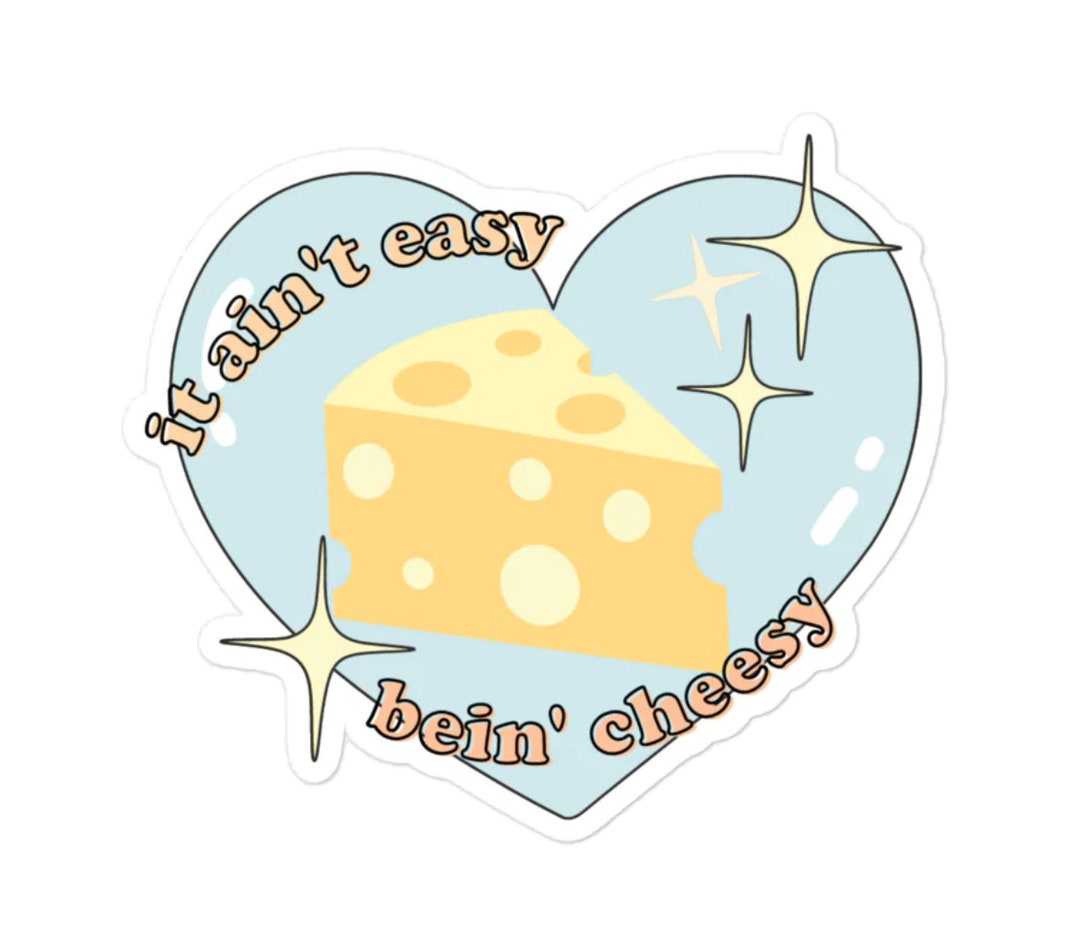 Cheesy Sticker - Etsy