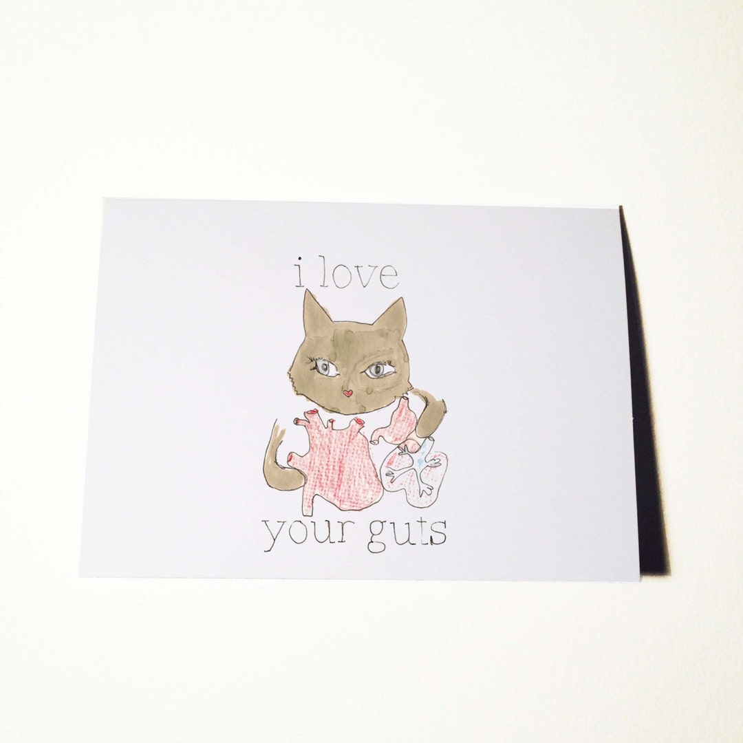 Love Your Guts Card - Etsy