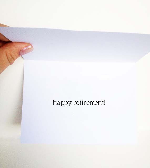 Retirement Card | Etsy