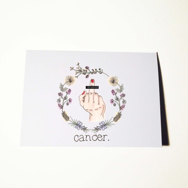 Cancer Card - Etsy