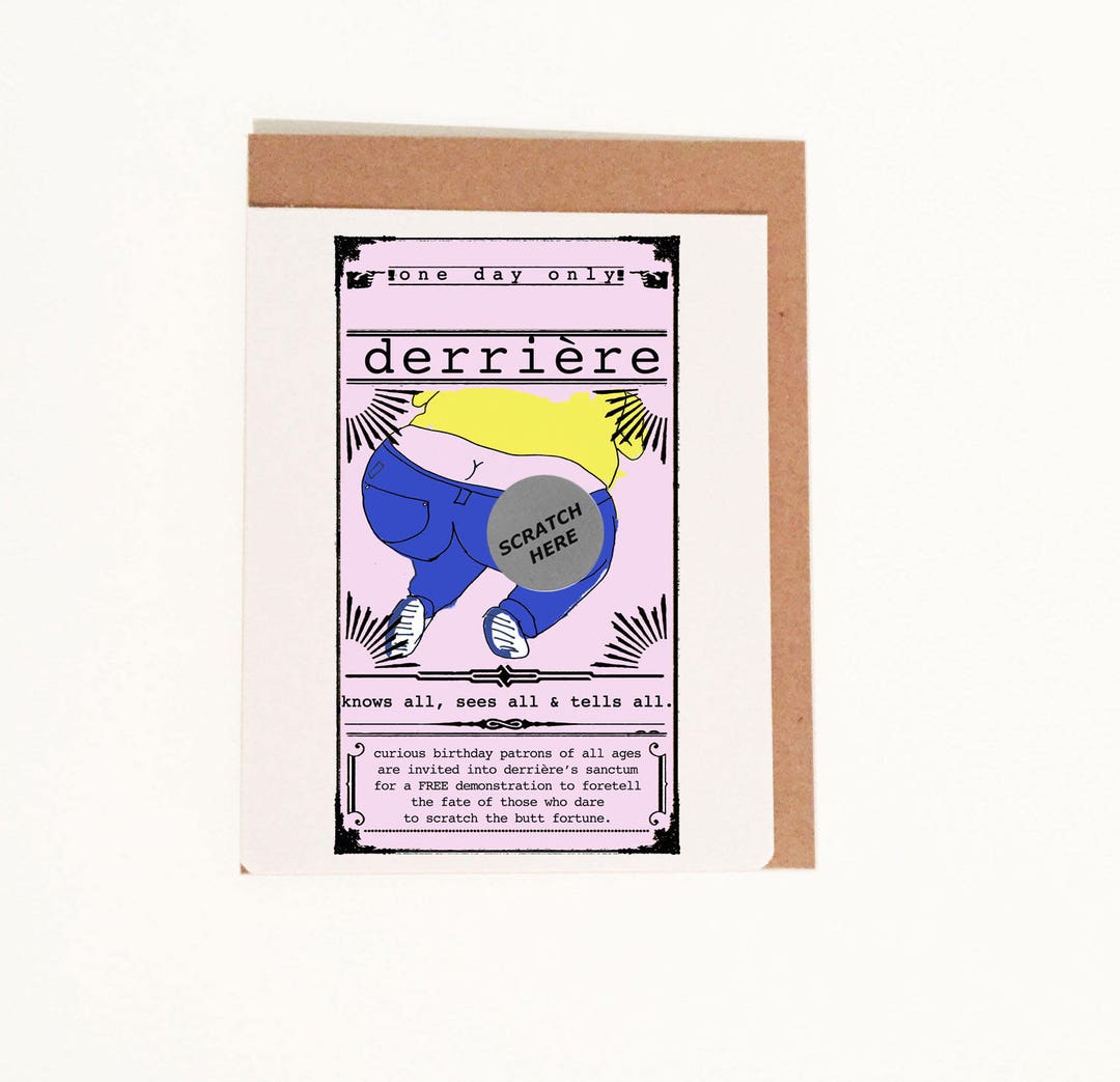 Funny Scratch off Fortune Card - Etsy