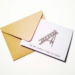 Good Luck and or Goodbye Card, See You Ladder - Etsy