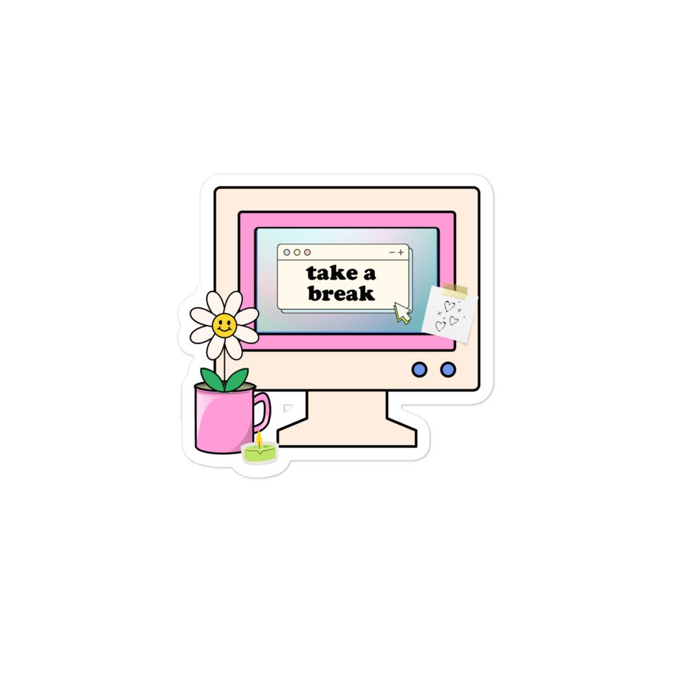 Take a Break Sticker - Etsy