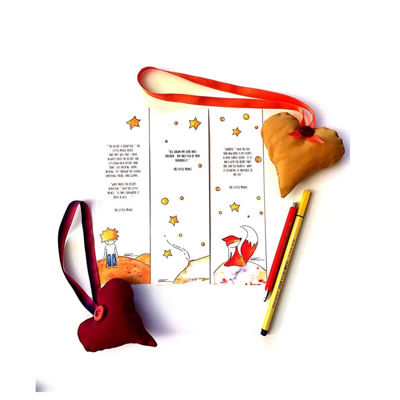 3 bookmarks set The Little Prince | Etsy