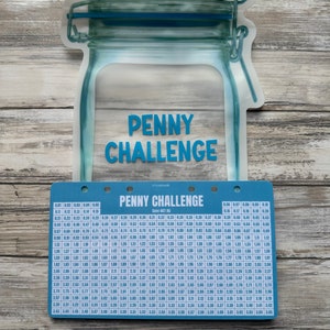 Penny Challenge, Savings Jar, Savings Challenge, 365 Day Savings ...