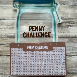 Penny Challenge, Savings Jar, Savings Challenge, 365 Day Savings ...