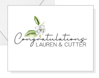 Congratulations Card for Engagement Proposal Wedding Card - Etsy
