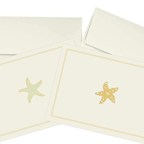 Starfish Note Cards - Etsy