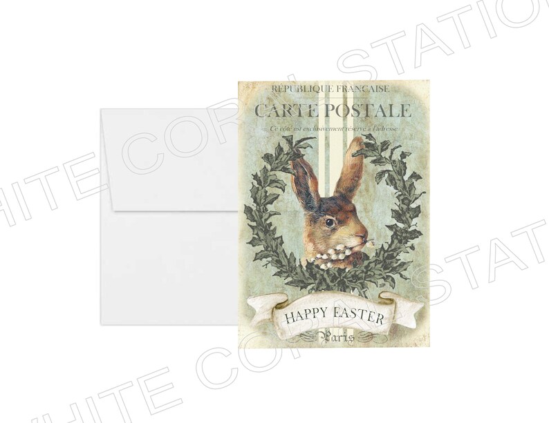 Vintage Easter Cards Easter Bunny Note Cards Set of 10 - Etsy
