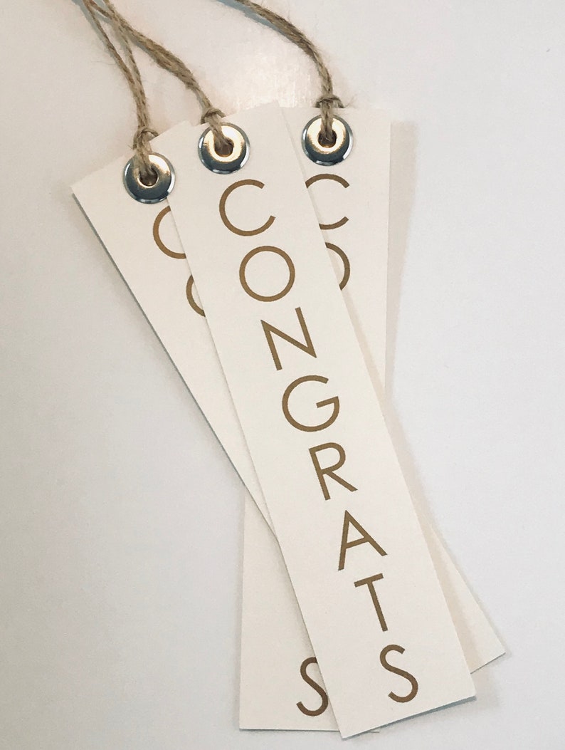 Congratulations Gift Tags Wedding Tags Party Favors Set of - Etsy