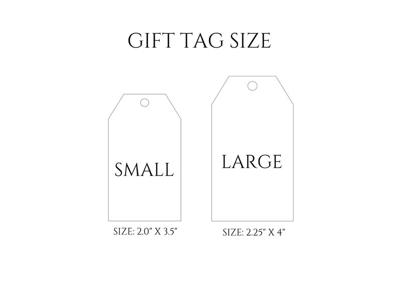 Personalized Christmas Tree Gift Tags, Holiday Gift Tags - Etsy