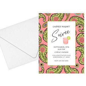 Soiree Party Invitation, Bridal Shower Invitations, Ladies Night ...