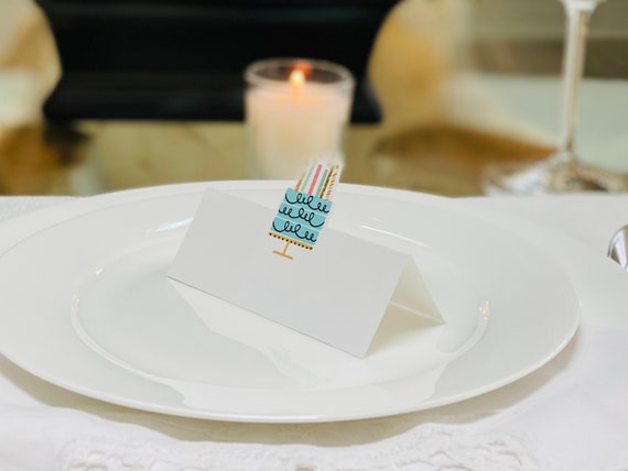 Birthday Cake Place Cards Table Decor Name Cards Set of 8 - Etsy