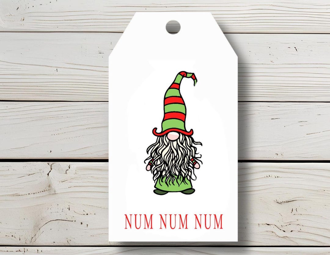 Christmas Gnome Treat Gift Tags | Holiday Cookie Packaging (2 Sizes) - Etsy