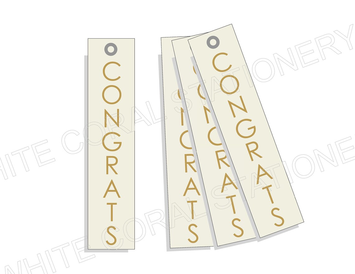 Congratulations Gift Tags Wedding Tags Party Favors Set of - Etsy