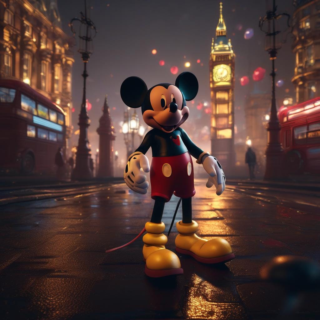 Mickey Mouse in London - Etsy