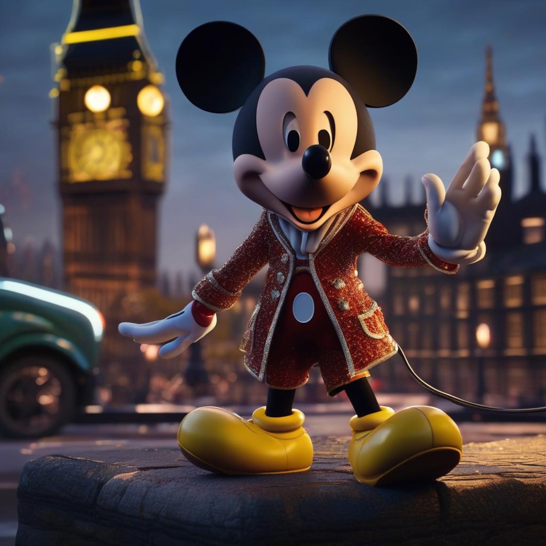 Mickey Mouse in London - Etsy