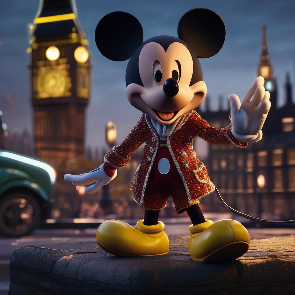 Mickey Mouse in London - Etsy