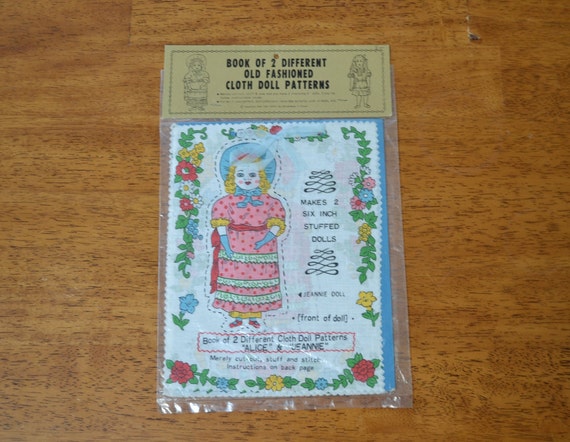 Home & Hobby Craft Supplies & Tools Vintage Old Fashioned Cloth Doll ...