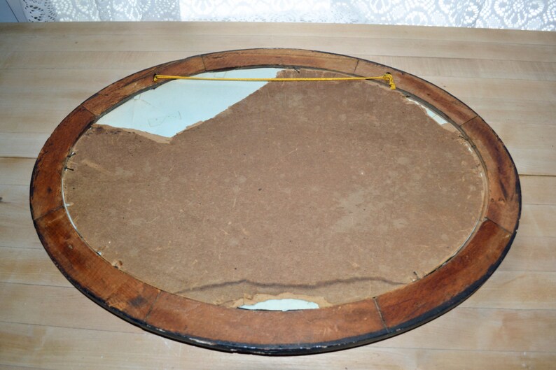 Antique Reverse Painted Convex Oval Glass Art Work Scotland Highlands ...