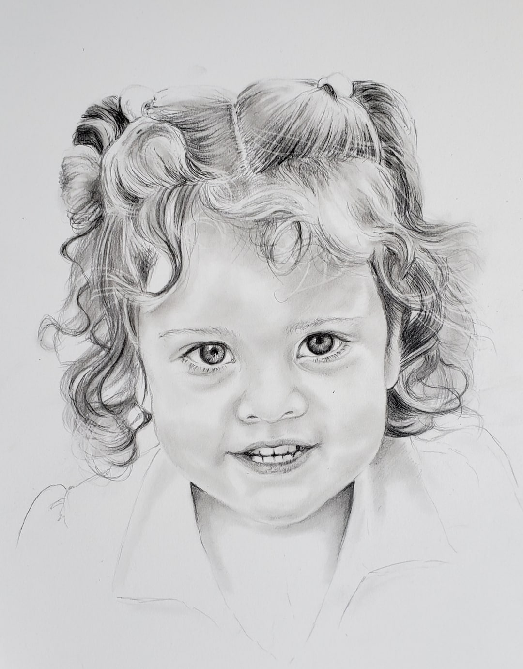 Children's Portrait - Pencil Drawing - Hand Drawn From Photos - Pencil ...