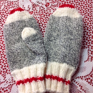 Sock Monkey Mittens - Etsy