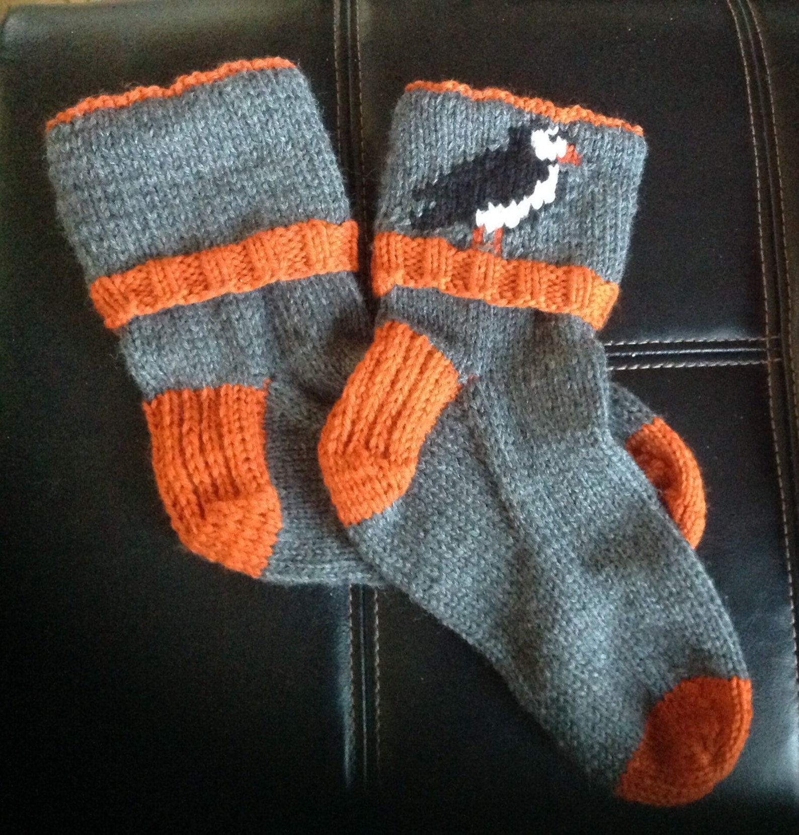 Newfoundland Puffin Socks - Etsy Canada
