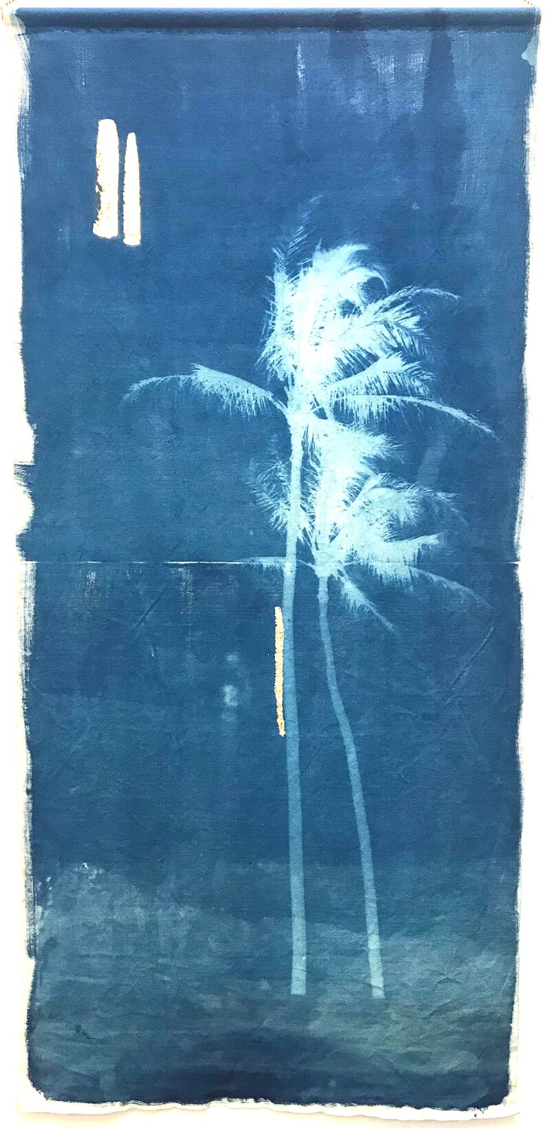 Original Cyanotype Palm Trees, Wall Hanging, Tapestry, Hawaii, Koloko ...