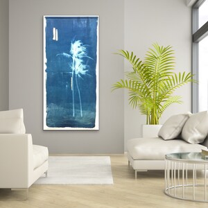 Original Cyanotype Palm Trees, Wall Hanging, Tapestry, Hawaii, Koloko ...