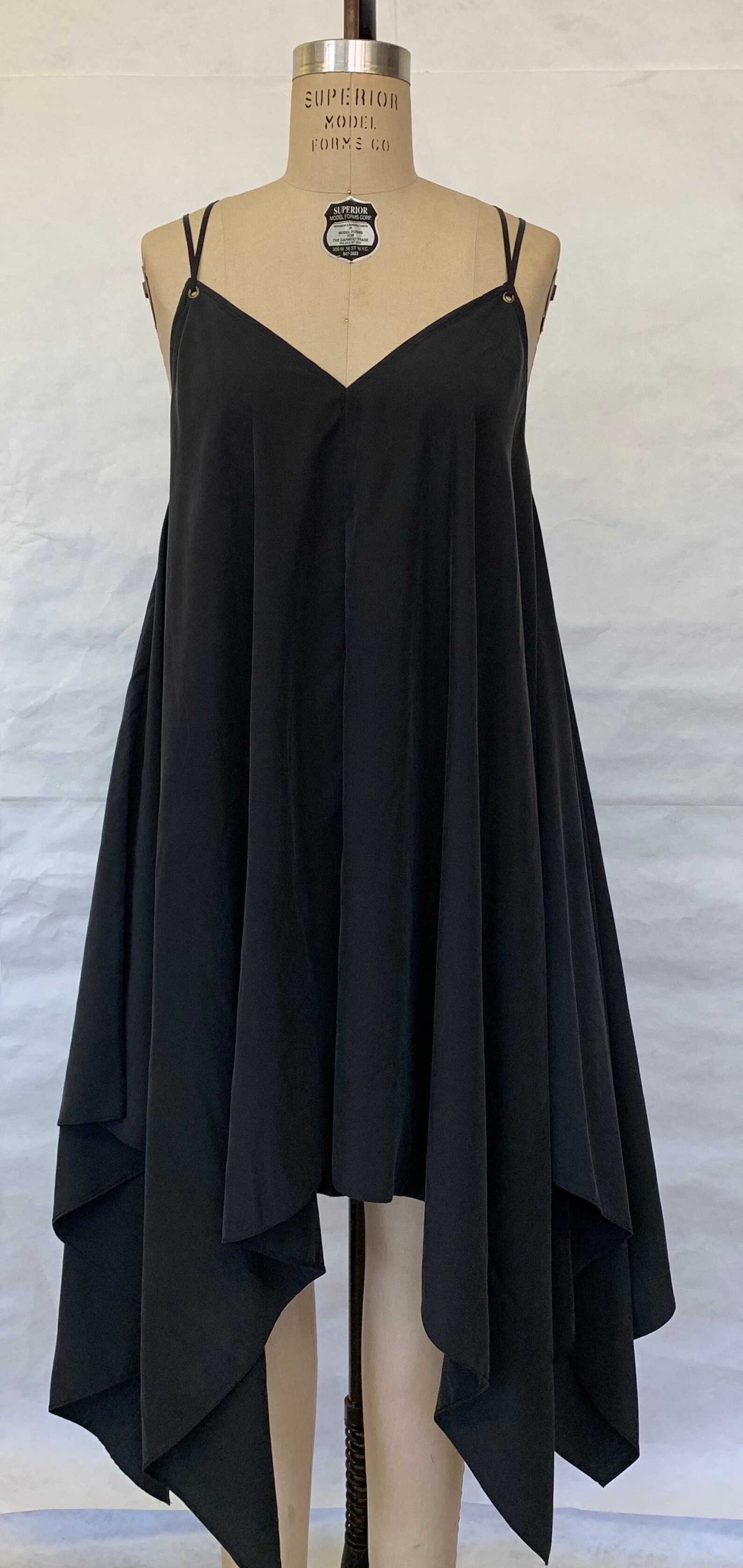 Lola Chic Strappy V Neck Full Flowy High Low Hem Sexy Dress Etsy